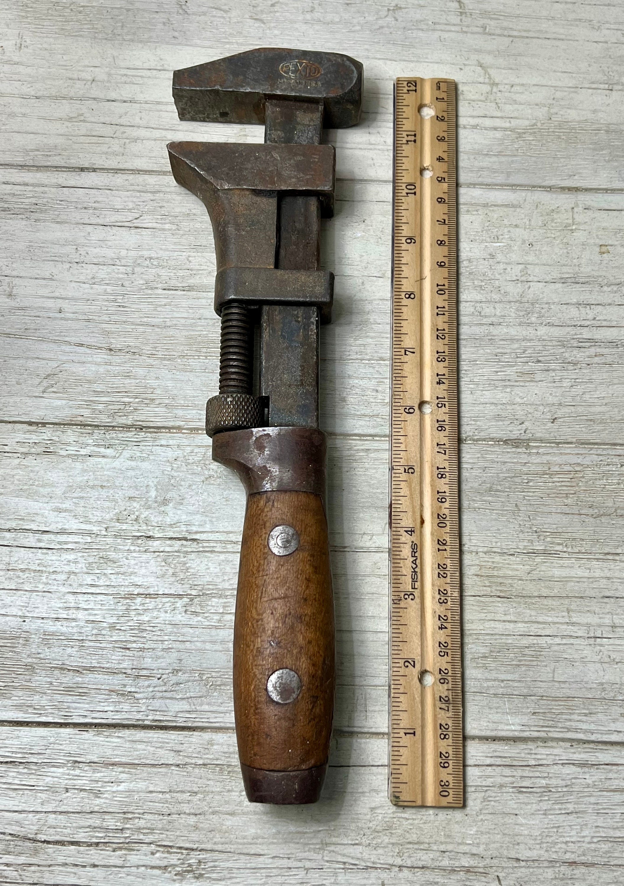 Antique Pexto 12 Wrench With Perfect Wooden Handle Circa 1880/1890. - Etsy