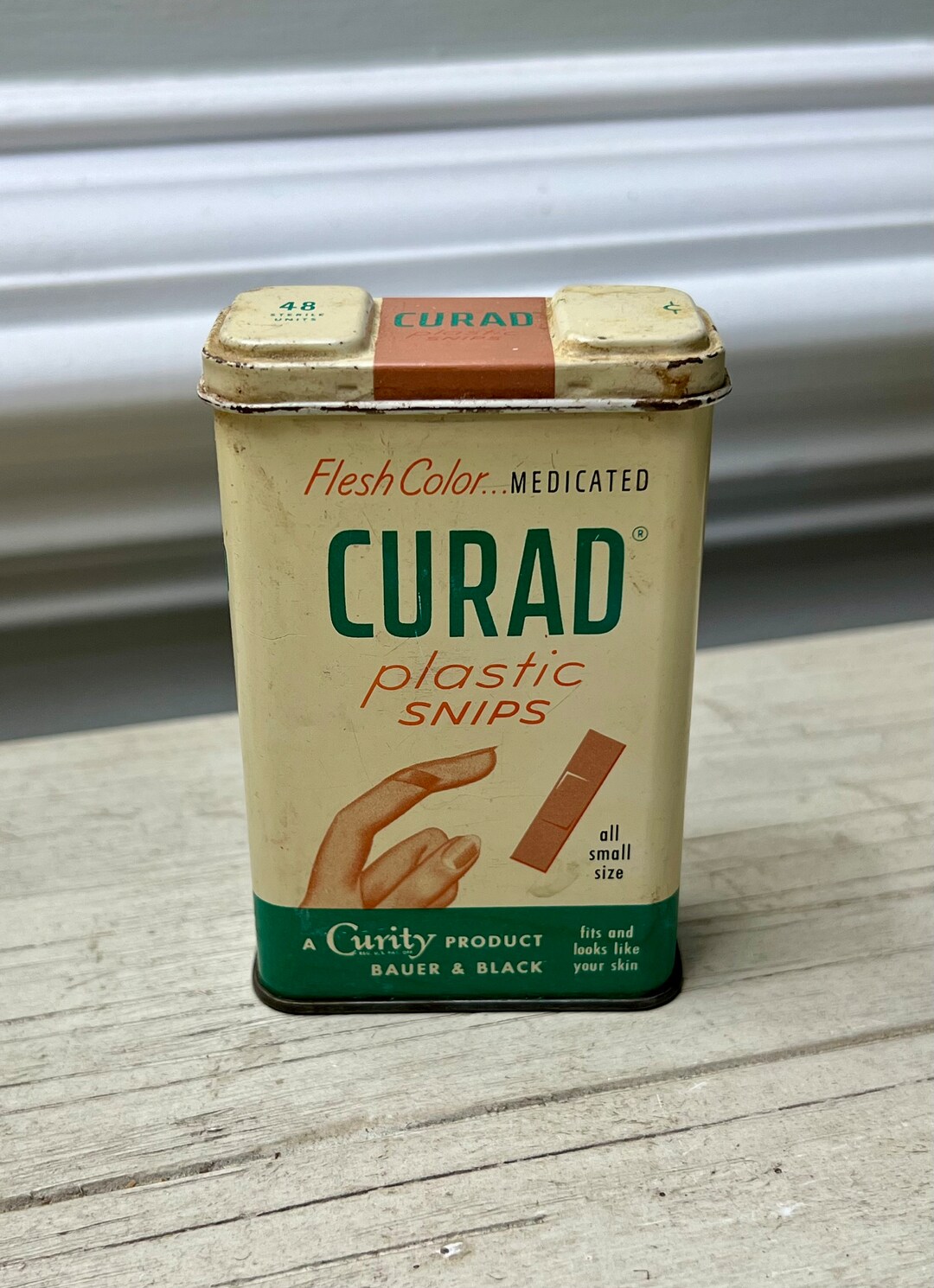 Curad Bandages Metal Tin Vintage - Etsy