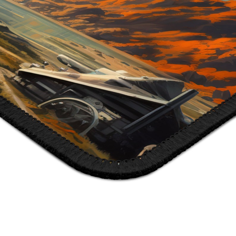 Gaming Mouse Pad. 1950's Pulp Sci-fi Rocketship. AI. AI Art. - Etsy
