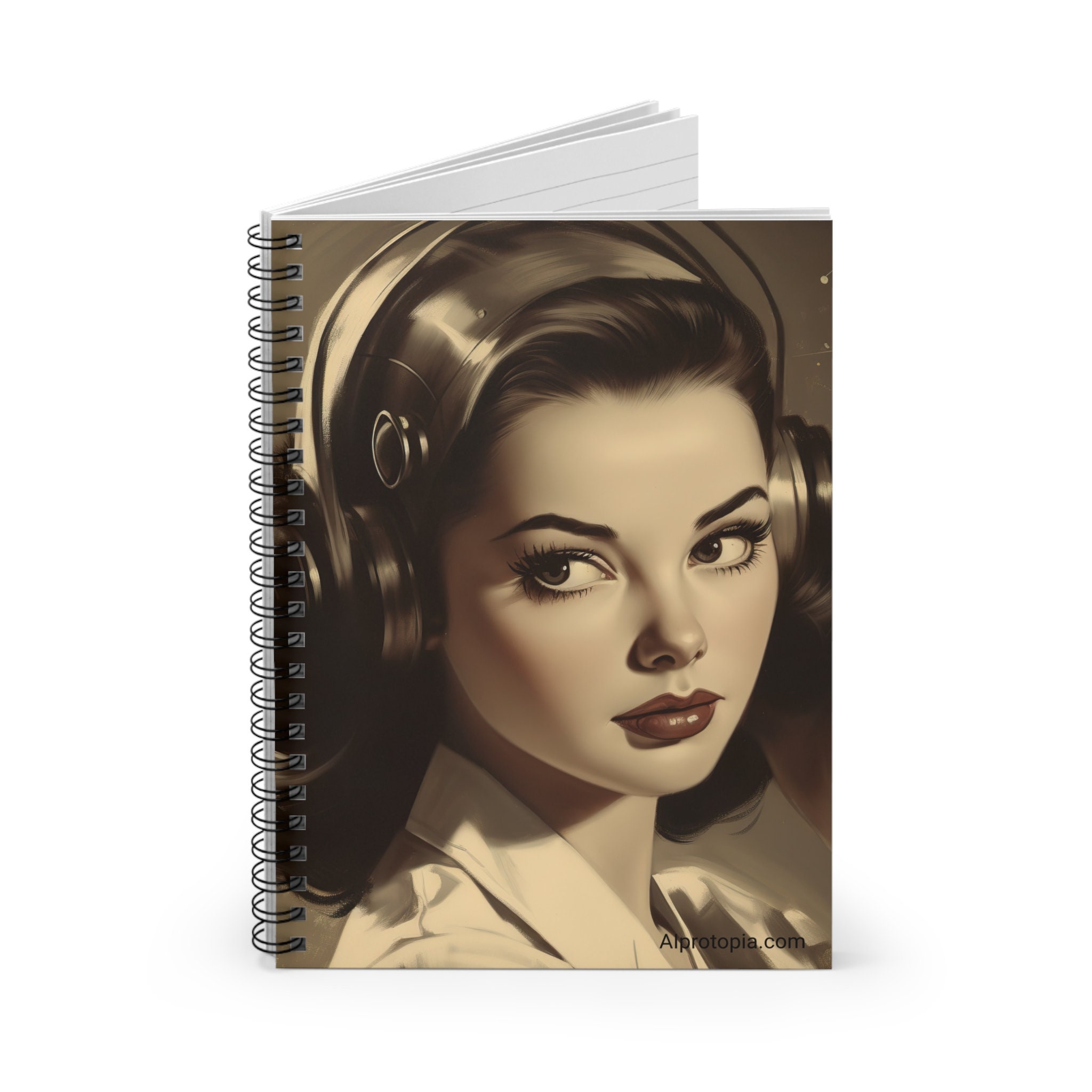 Vintage Sci-fi. 1950s Sci-fi Art. AI Notebook. AI Art. AI Notepad ...