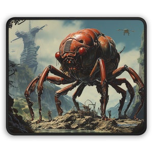 1950's Pulp Sci-fi Alien. Gaming Mouse Pad. AI. AI Art. Science Fiction ...