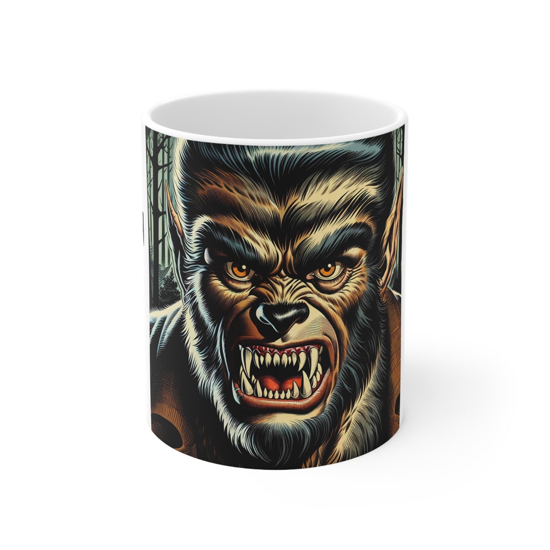 Unleash Your Beast! Werewolf Coffee Mug. AI Art. Monsters. Artificial ...
