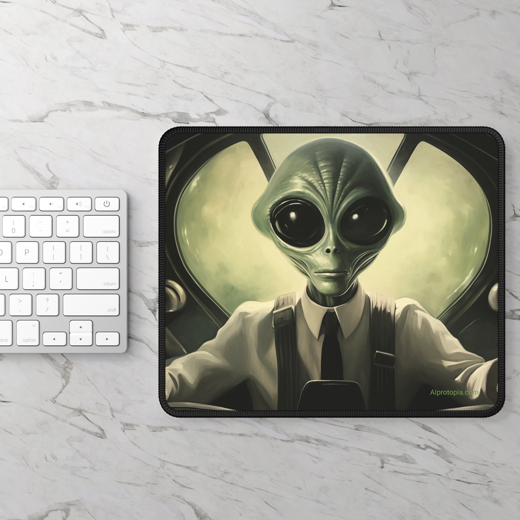 Alien Mouse Pad. Alien. Sci-fi. Space. UFO. UAP. AI Art. - Etsy