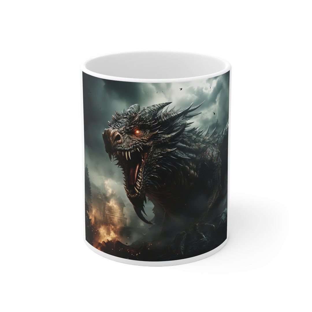 Dragons Code Better With Coffee. AI Coffee Mug. AI Gift. Machine ...