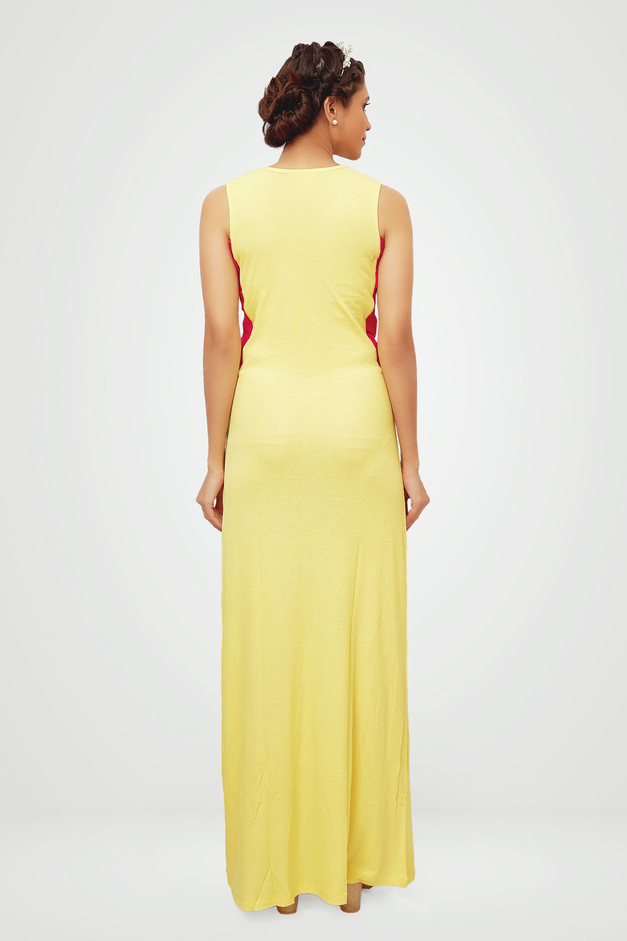 Cut-out Viscose Dress With Shrug , Knitted Viscose Lounge Dress ...