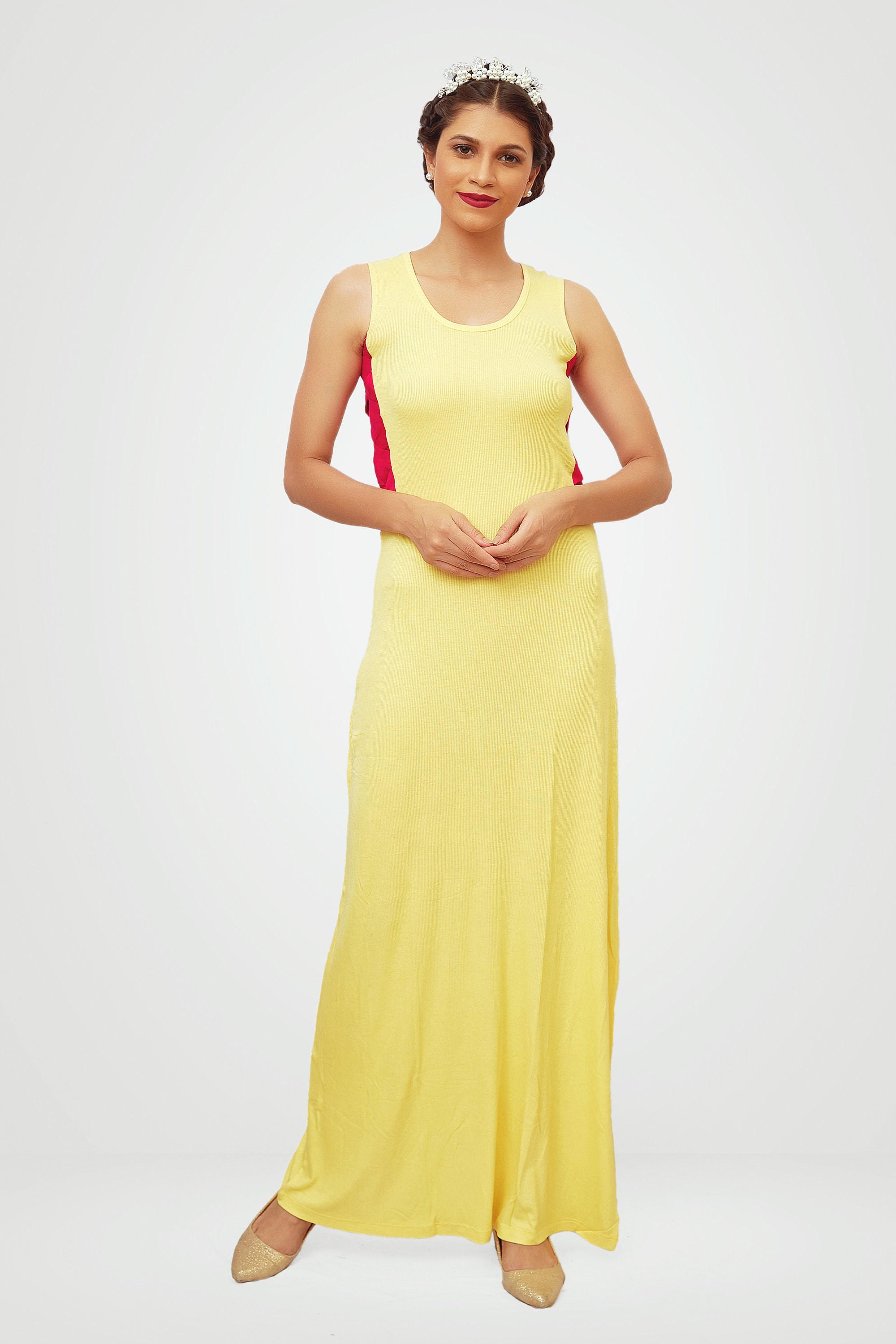 Cut-out Viscose Dress With Shrug , Knitted Viscose Lounge Dress ...