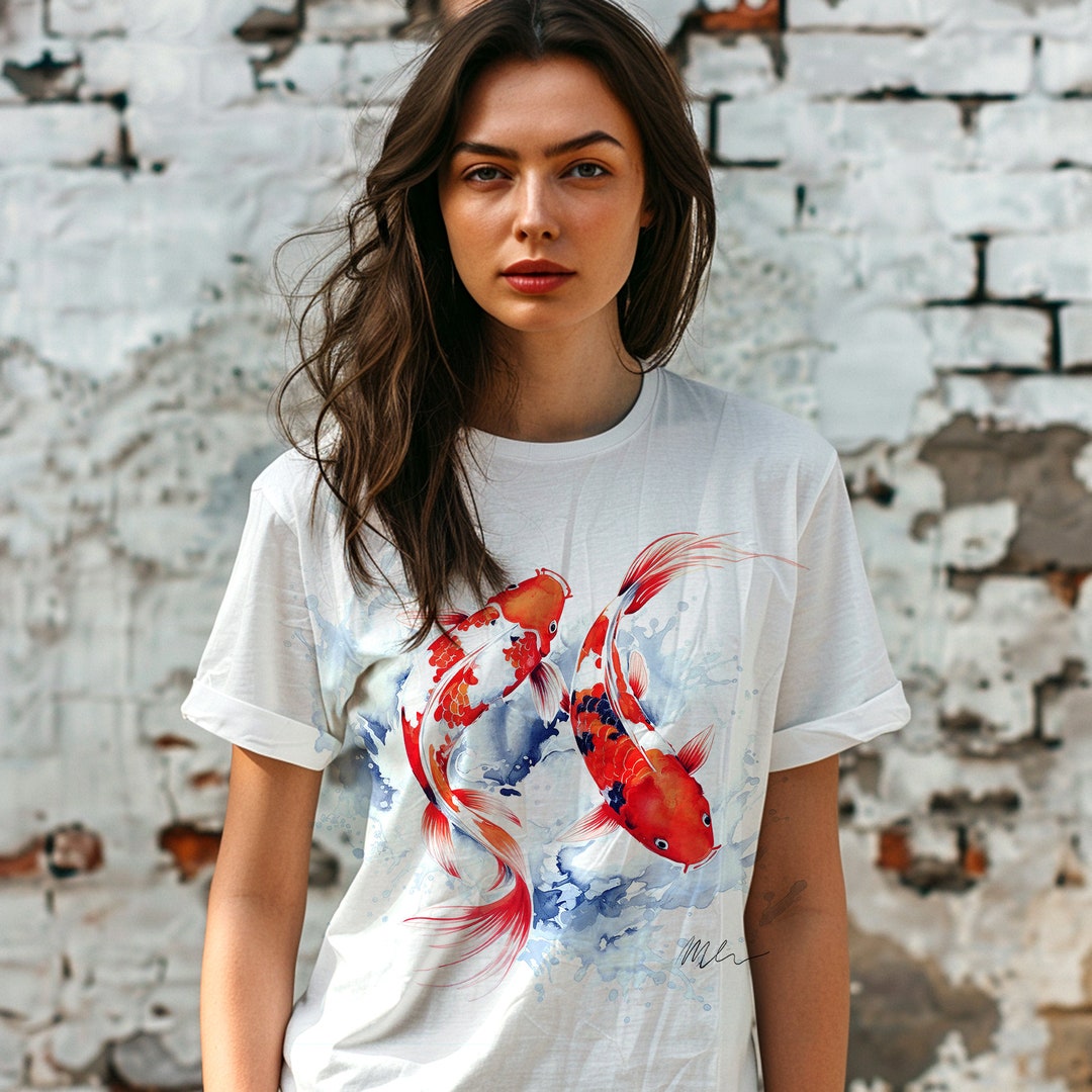 Koi DIGITAL DOWNLOAD ǀ Downloadable Design ǀ Koi Fish Design ǀ ...