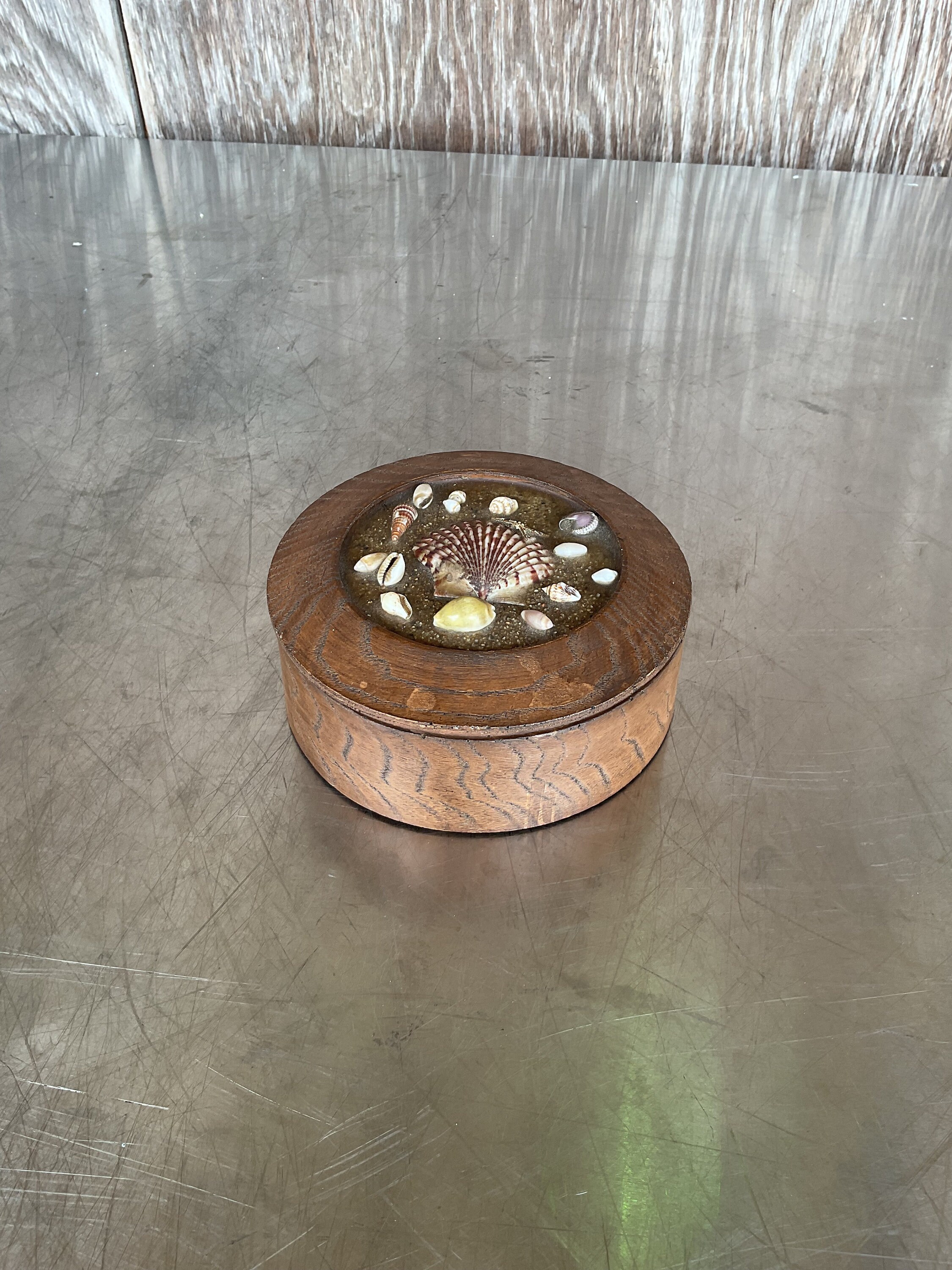 Vintage Seashell Circular Trinket Box by Design Gifts Internl - Etsy