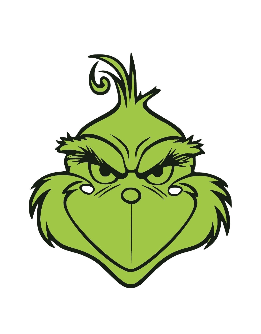 Grinch Face Svg, Grinch Svg, Grinch Cut File, Grinch Digital Download, Grinch Svg Design, - Etsy