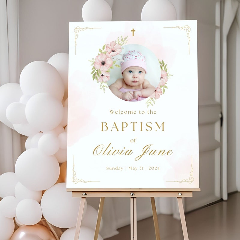 Christening Welcome Sign - Etsy