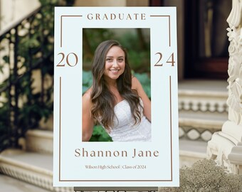 Acrylic Graduation Party Welcome Sign, Class of 2024 Graduation Poster ...