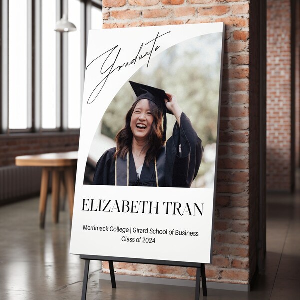Graduation Party Welcome Sign, Class of 2024 Acrylic Graduation Poster ...