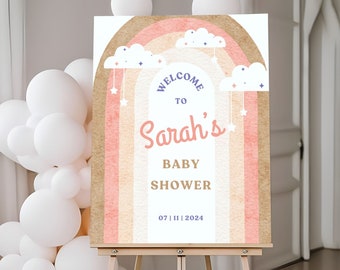 Personalized Acrylic Baby Shower Sign, Custom Baby Shower Welcome Sign ...