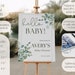 Gender Neutral Baby Shower Sign, Custom Foam Board Baby Shower Welcome ...