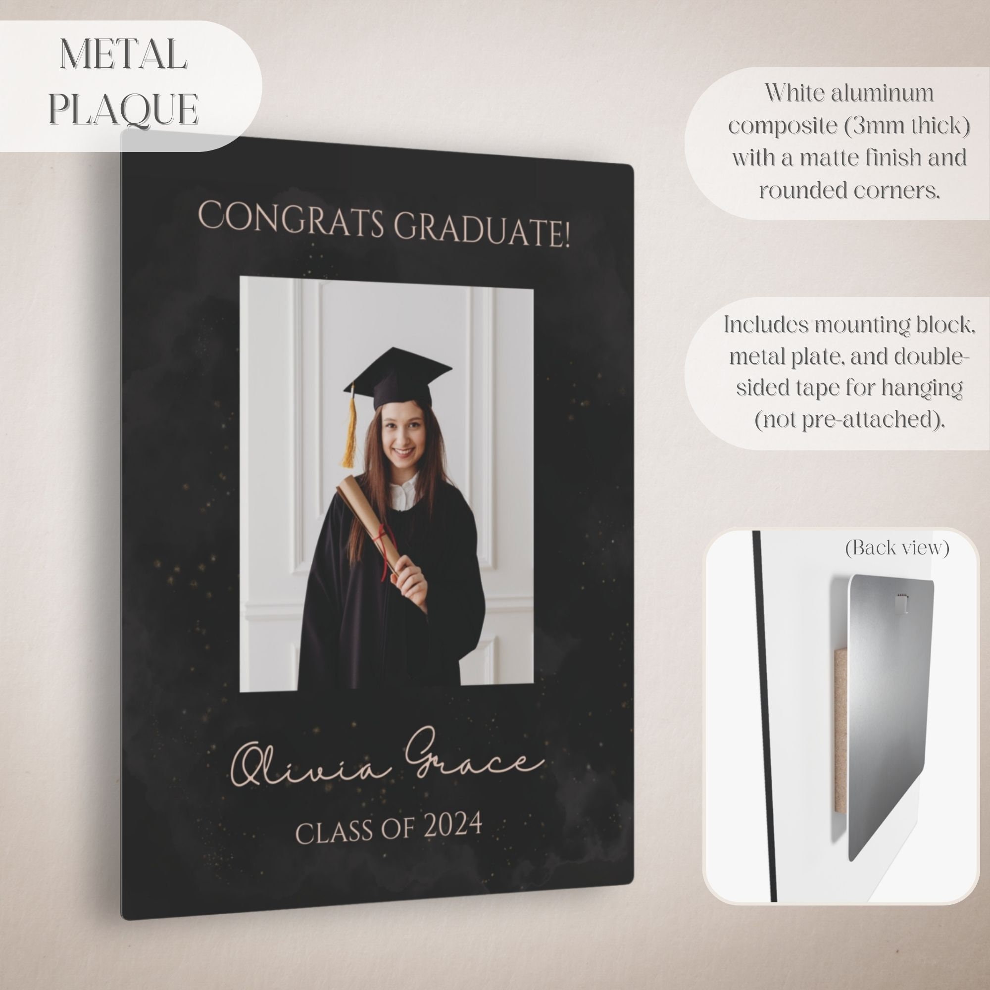 Class of 2024 Acrylic Graduation Party Welcome Sign With Photo, Custom ...