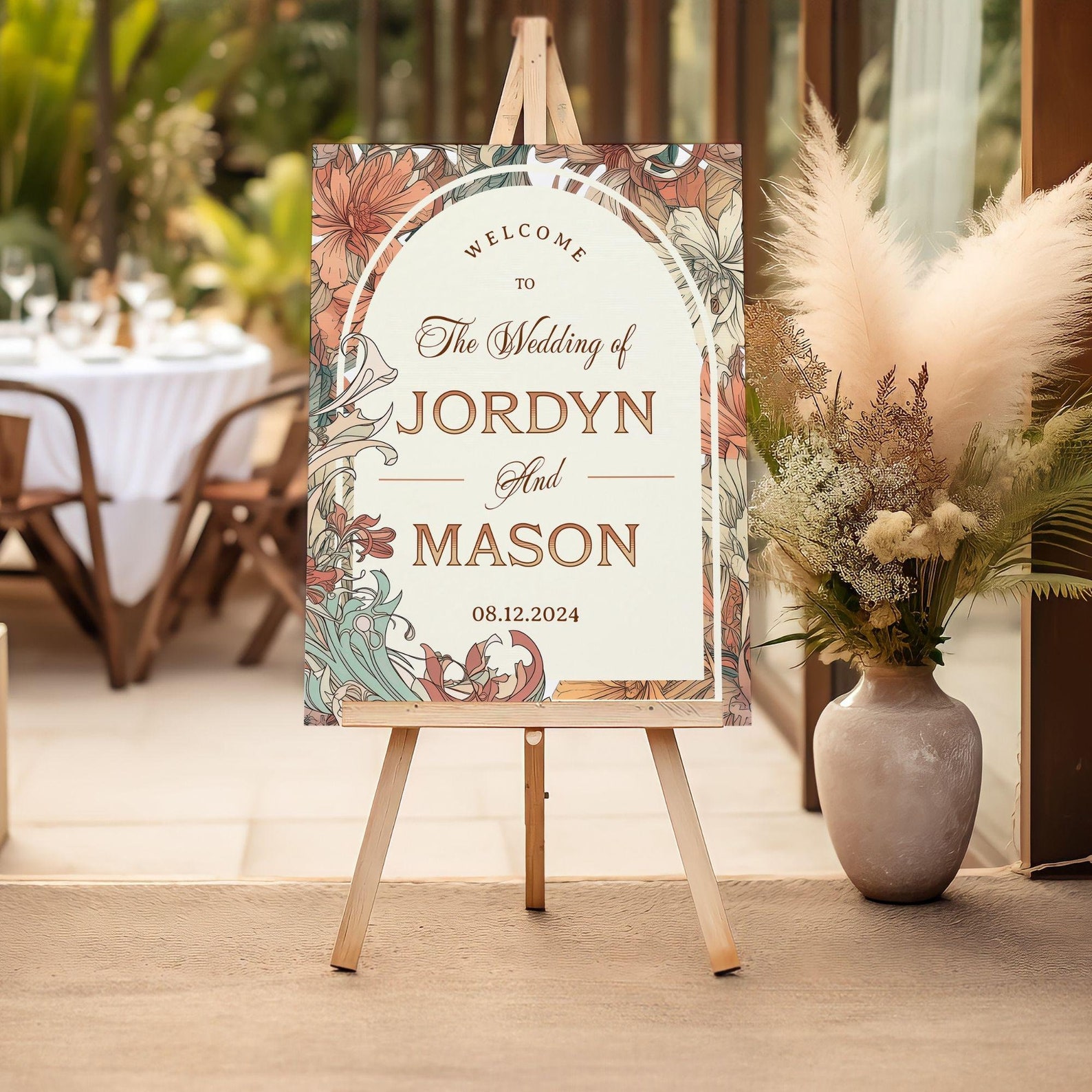 Personalized Acrylic Wedding Sign, Custom Wedding Entrance Sign, Art ...