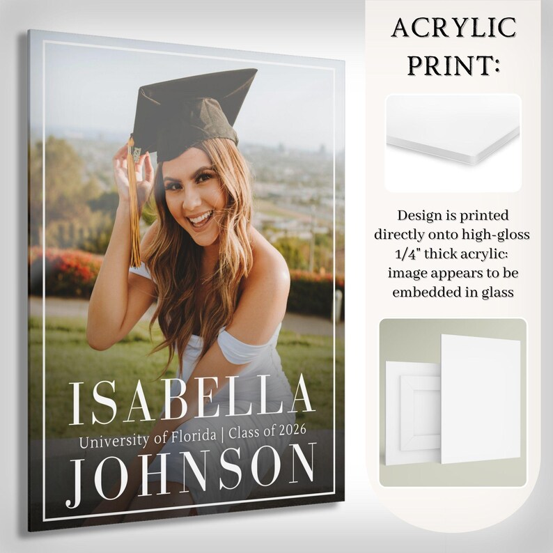 Graduation Welcome Sign With Photo, Class of 2026 College Graduation ...