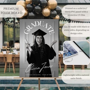 Graduation Welcome Sign, Class of 2025 Graduation Party Welcome Sign ...