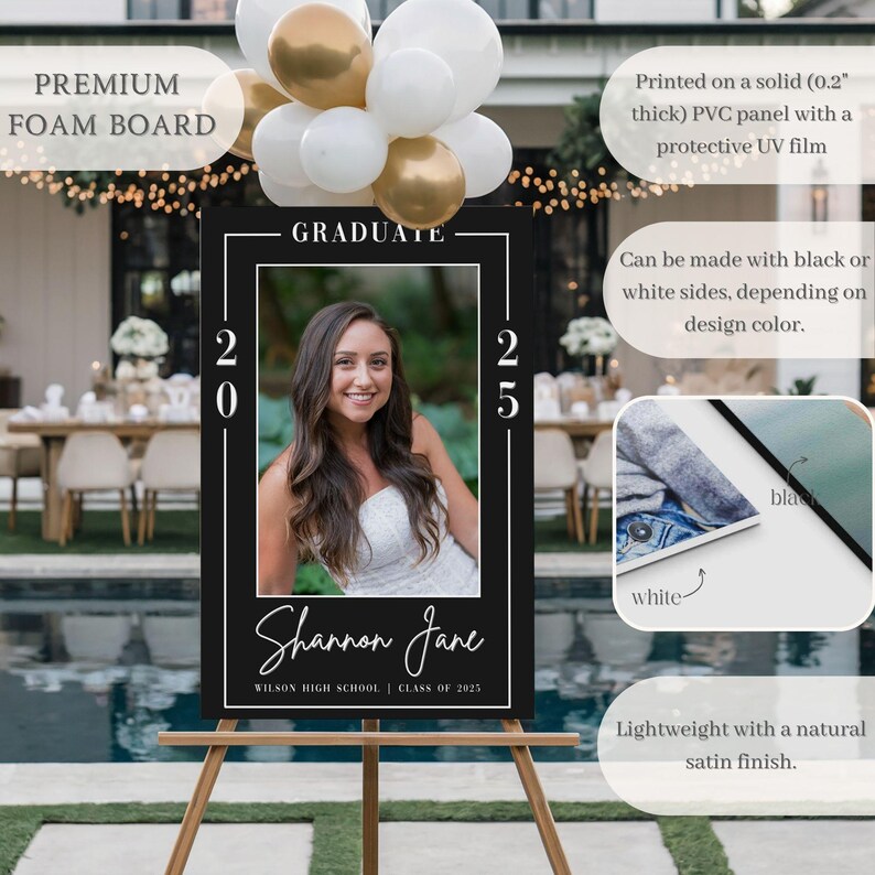 Graduation Welcome Sign, Class of 2025 Graduation Party Welcome Sign ...