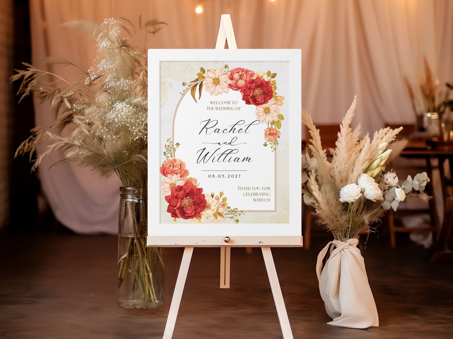 Personalized Acrylic Wedding Sign, Custom Wedding Entrance Signage ...