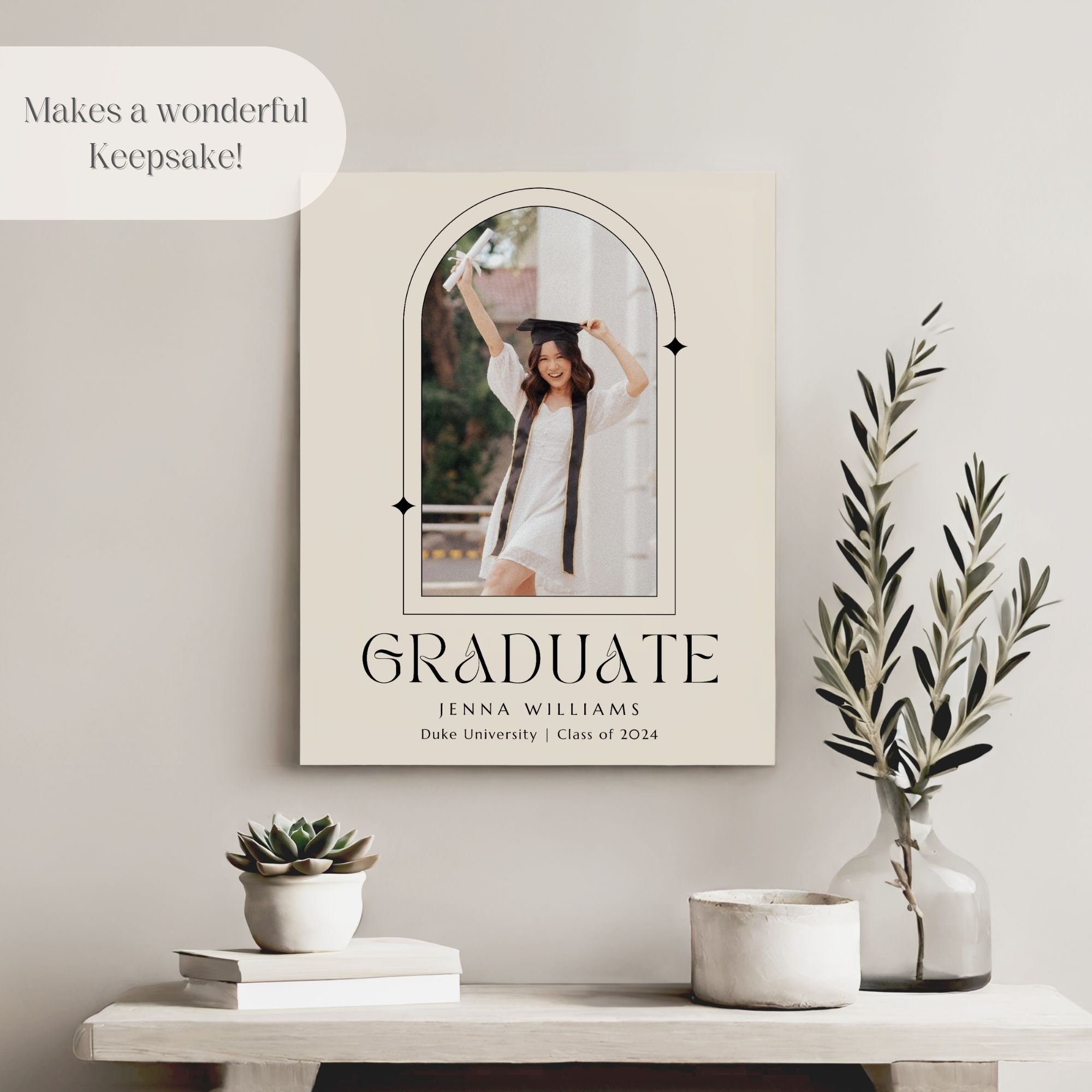 Class of 2024 Graduation Party Welcome Sign With Photo, Custom Acrylic ...