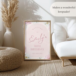 18th Birthday Welcome Sign, Eighteenth Birthday Acrylic Welcome Sign ...