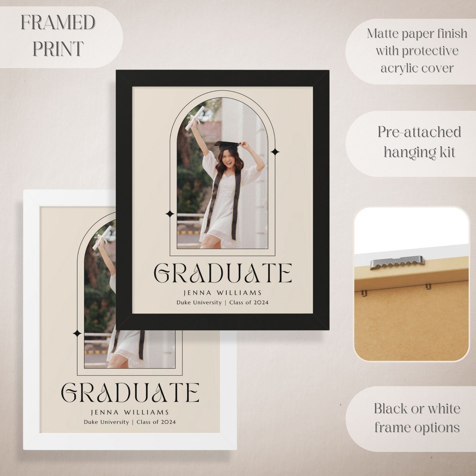 Class of 2024 Graduation Party Welcome Sign With Photo, Custom Acrylic ...