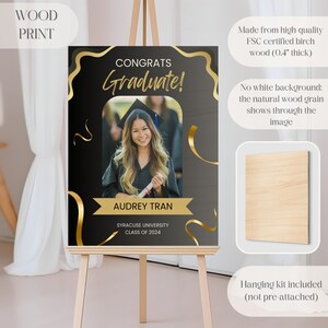 Graduation Party Welcome Sign, Class of 2025 Acrylic Graduation Poster ...