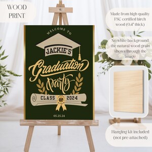 Acrylic Graduation Party Welcome Sign, Class of 2025 Graduation Poster ...