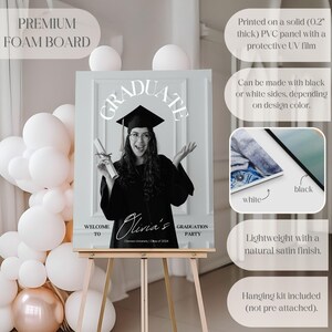 Graduation Party Welcome Sign, Class of 2025 Acrylic Graduation Poster ...