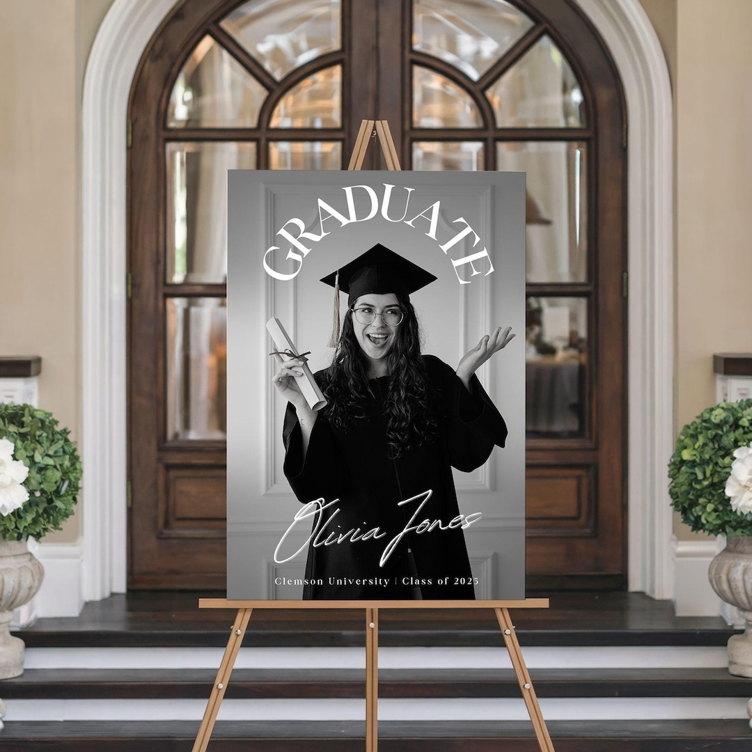 Graduation Welcome Sign, Class of 2025 Graduation Party Welcome Sign ...