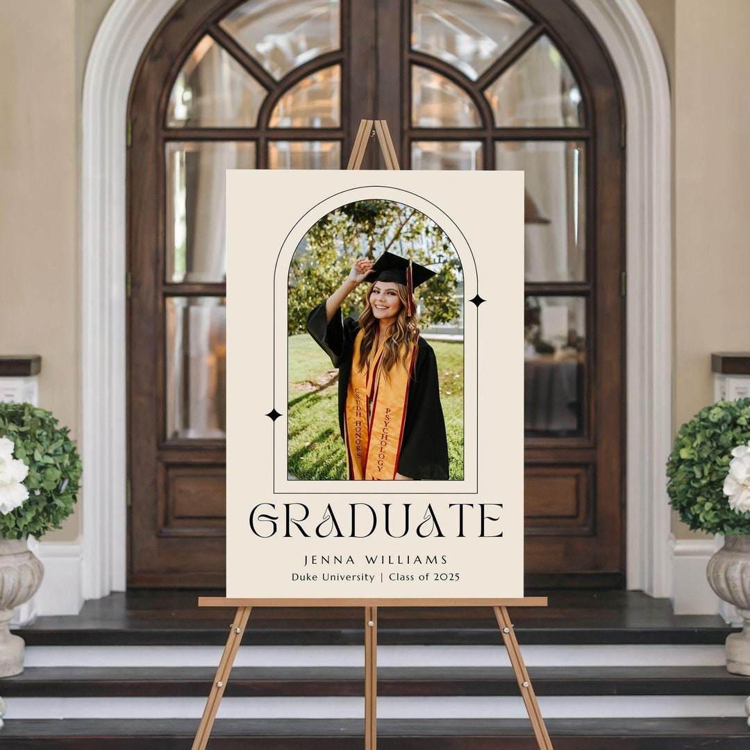 Graduation Welcome Sign, Class of 2025 Graduation Party Welcome Sign ...