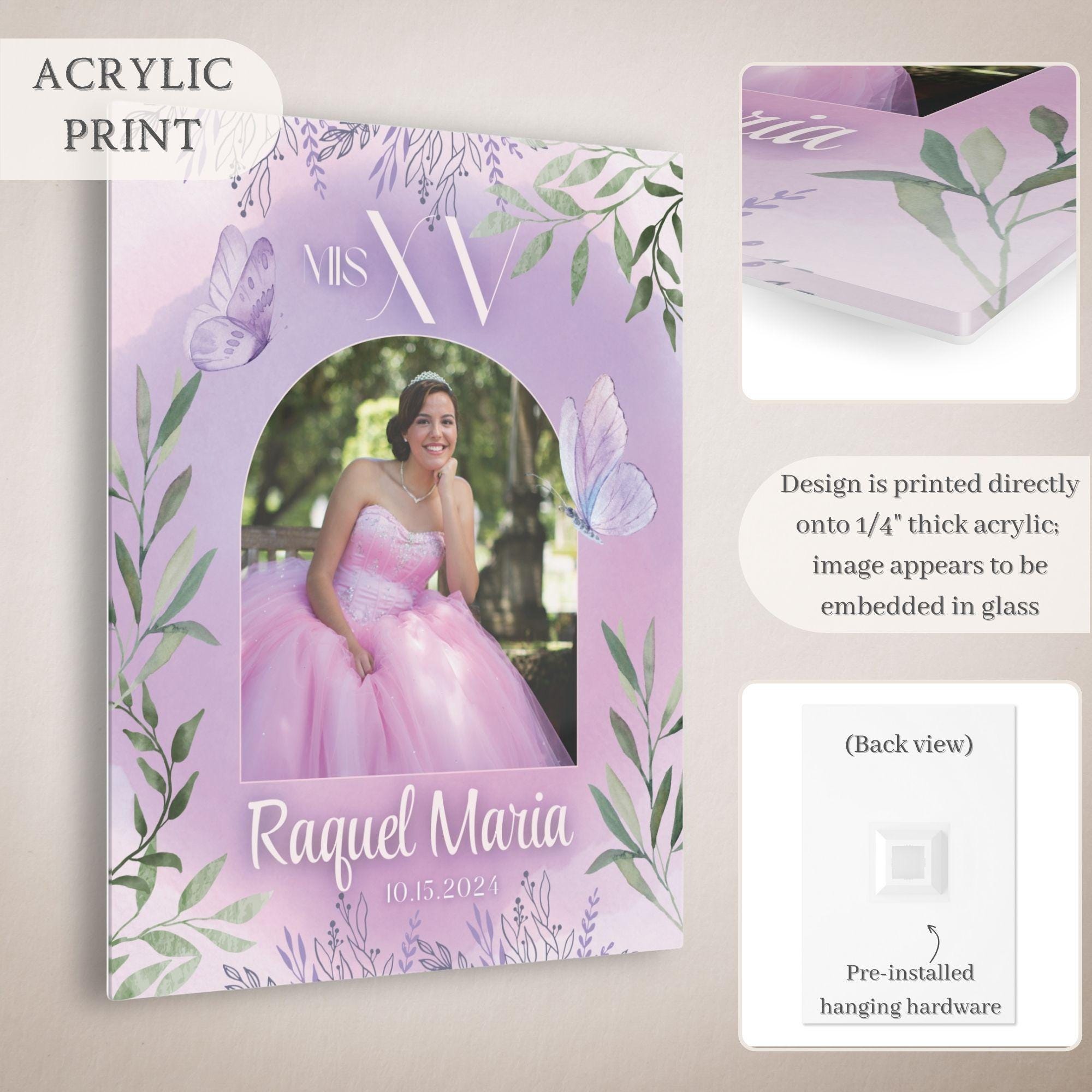 Custom Quinceañera Welcome Sign, Personalized Mis Quince Años Photo ...