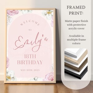 18th Birthday Welcome Sign, Eighteenth Birthday Acrylic Welcome Sign ...