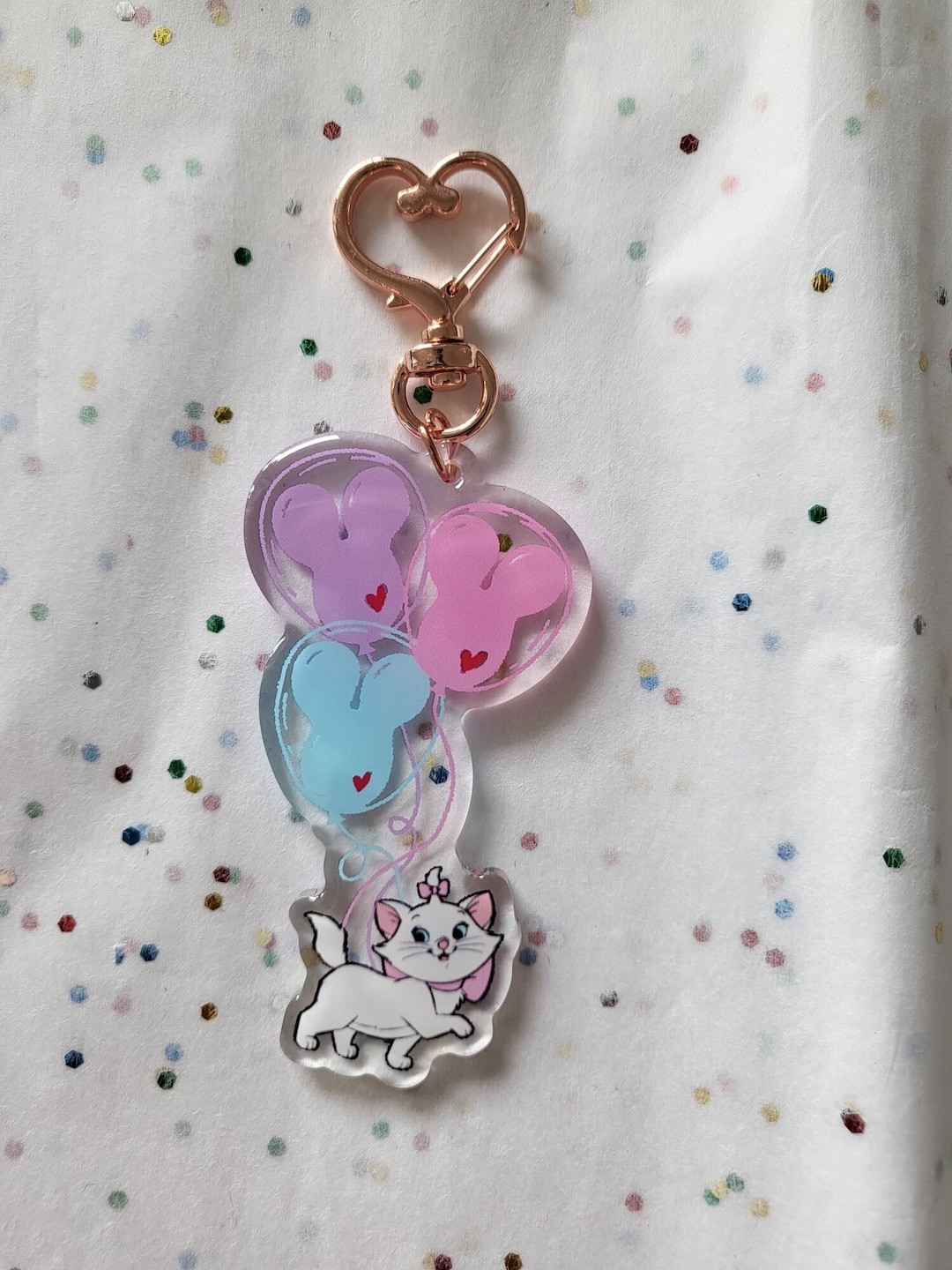 Disney Marie the Aristocats Epoxy and Acrylic Keychain - Etsy