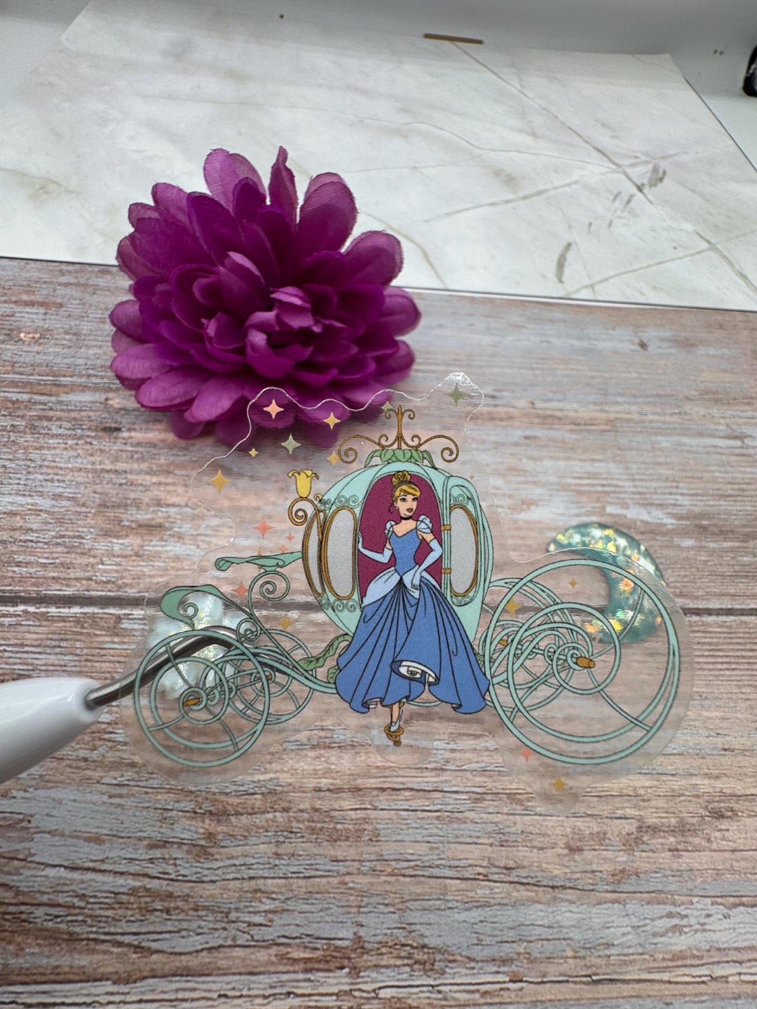 Cinderella Carriage Sticker - Etsy