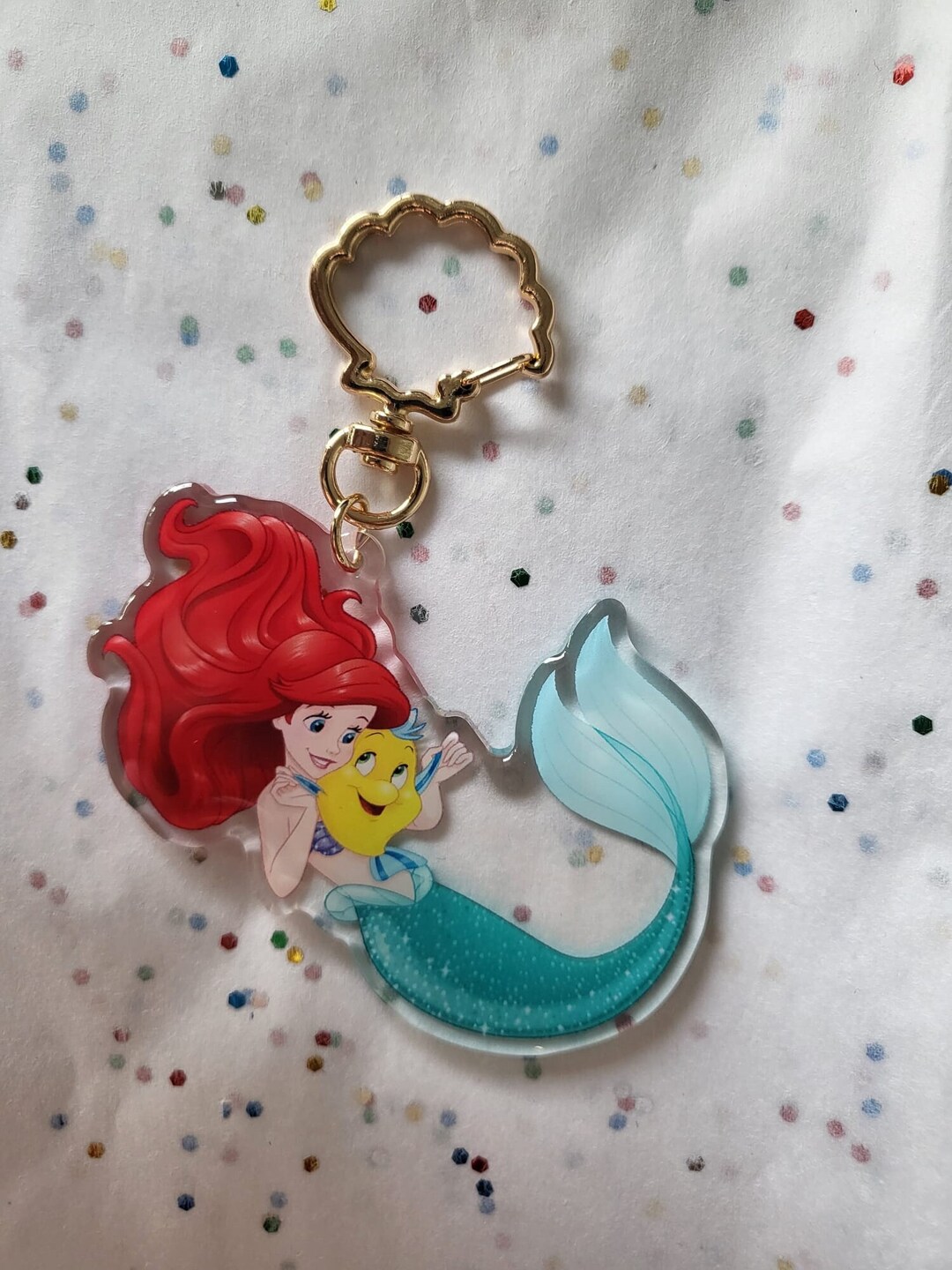 Ariel Epoxy Keychain / Disney the Little Mermaid Keychain - Etsy
