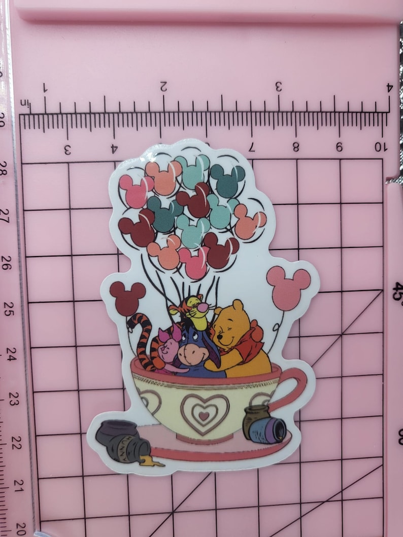 Winnie the Pooh Teacup Sticker - Etsy