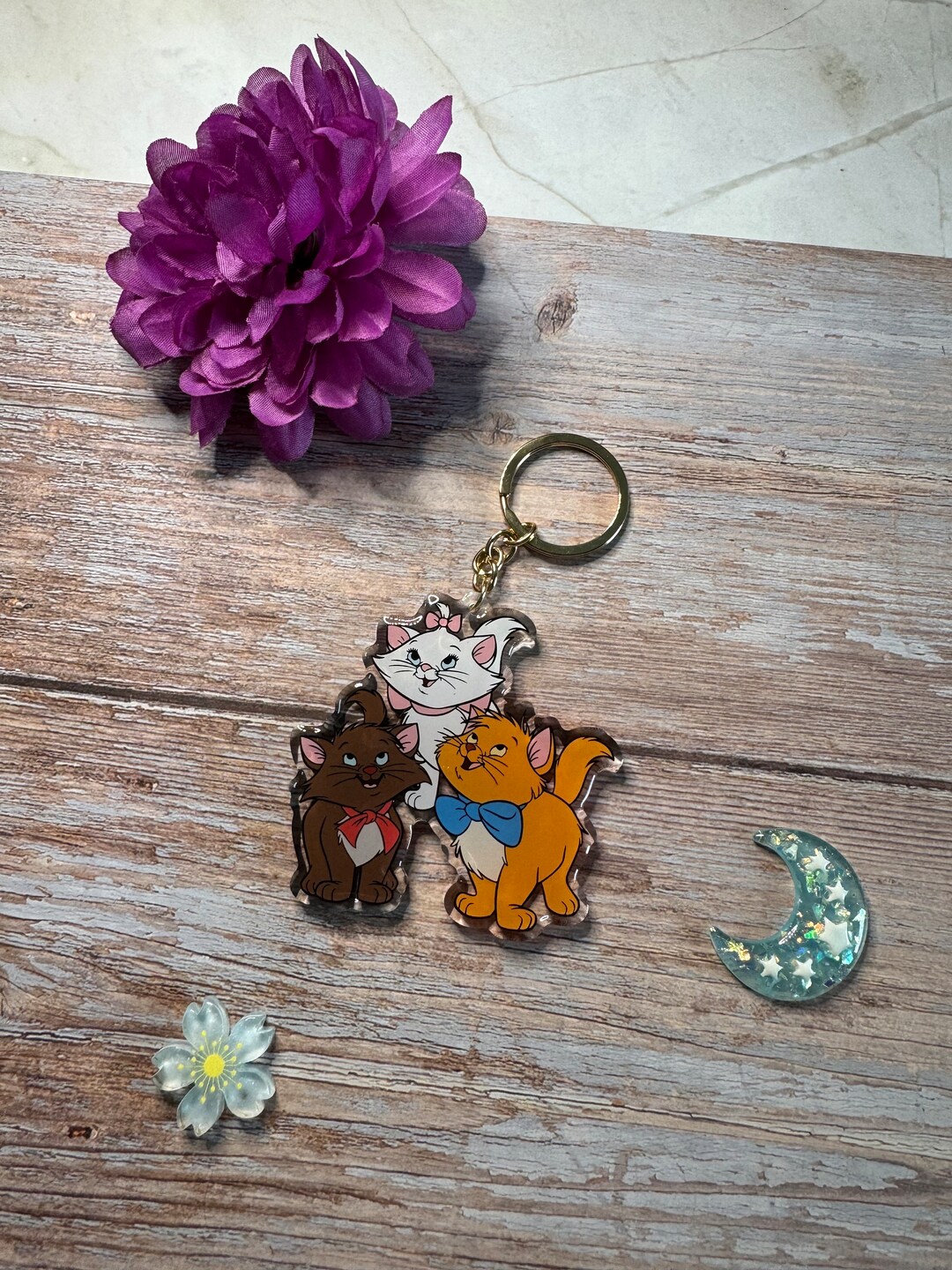 Disney the Aristocats Acrylic Keychain - Etsy