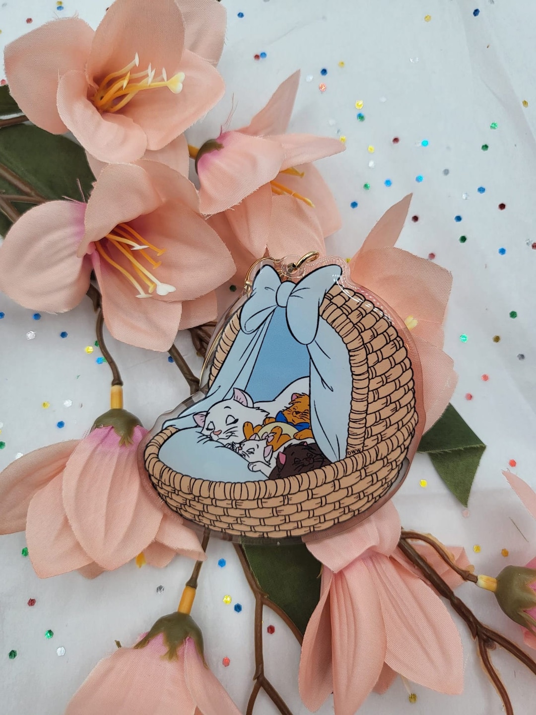 Aristocats Basket Keychain Double Side Epoxy - Etsy