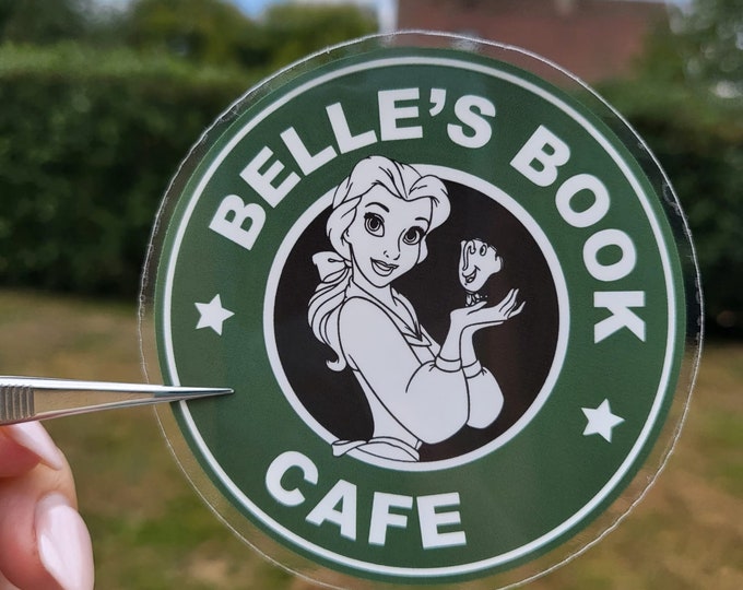 Disney Sticker Beauty and the Beast / Belle Stickers / Clear Vinyl ...