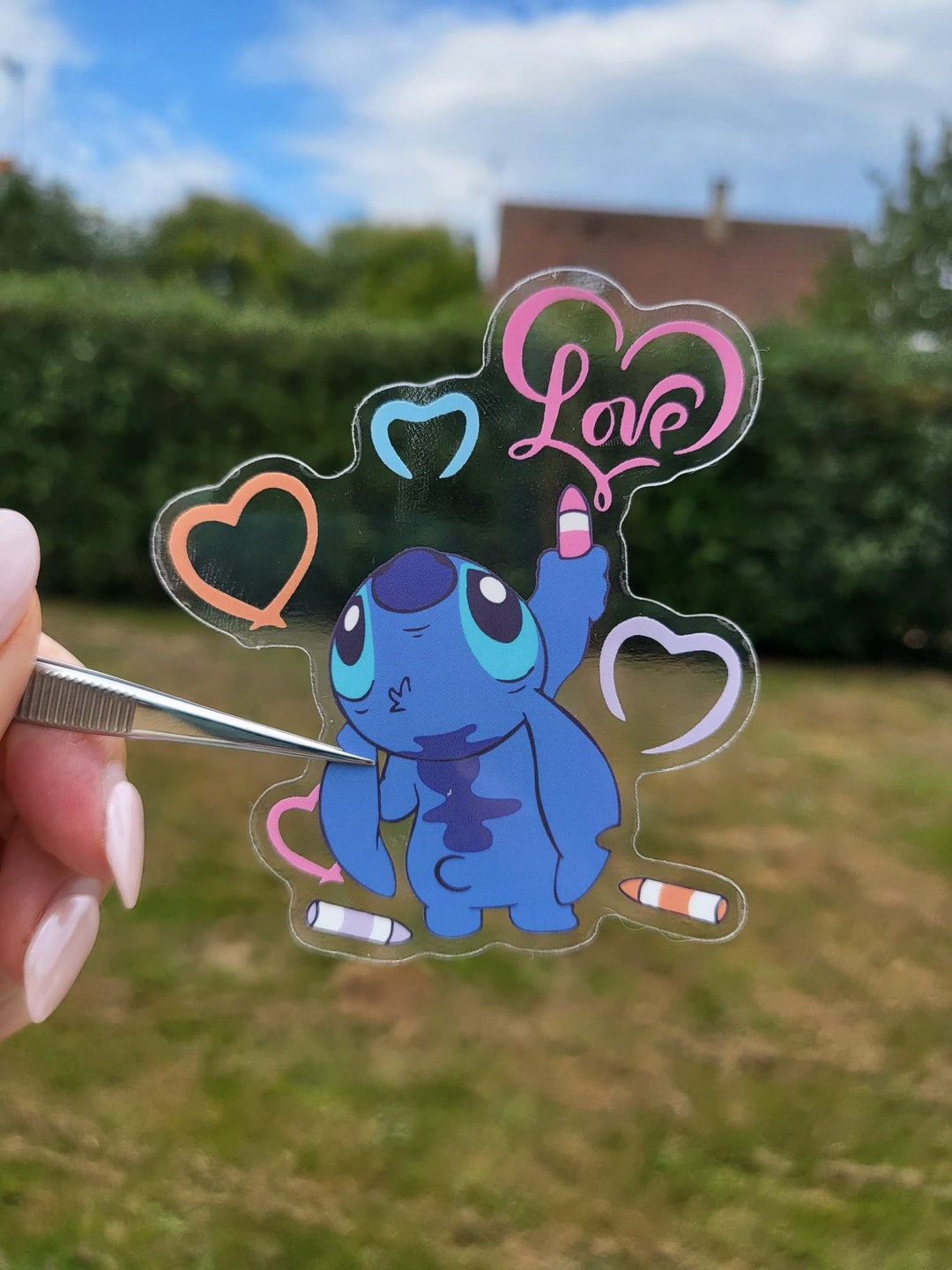Stitch Sticker / Disney Vinyl Clear and Waterproof Stickers / Lilo and ...