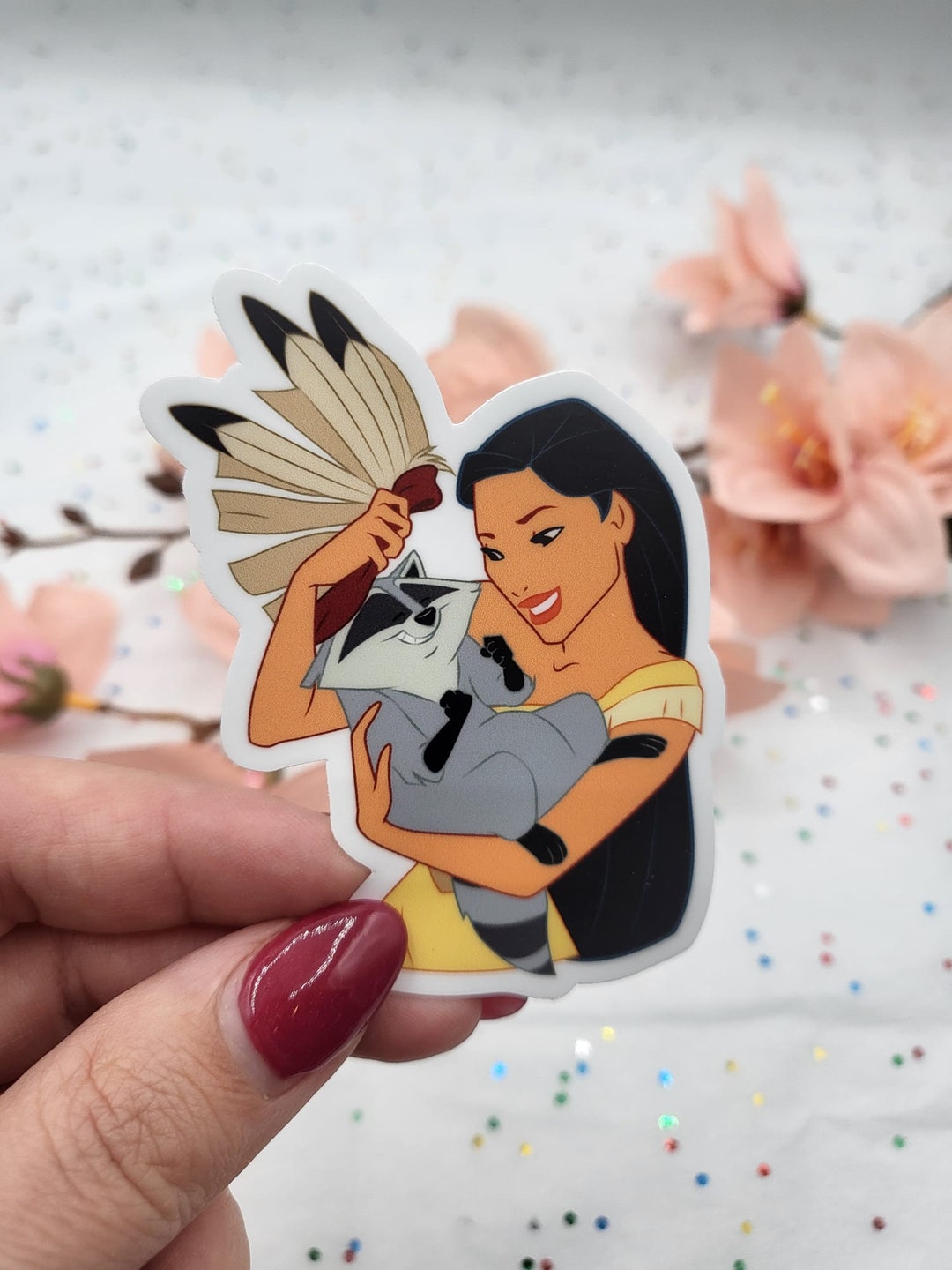 Meeko and Pocahontas Vinnyl Sticker - Etsy