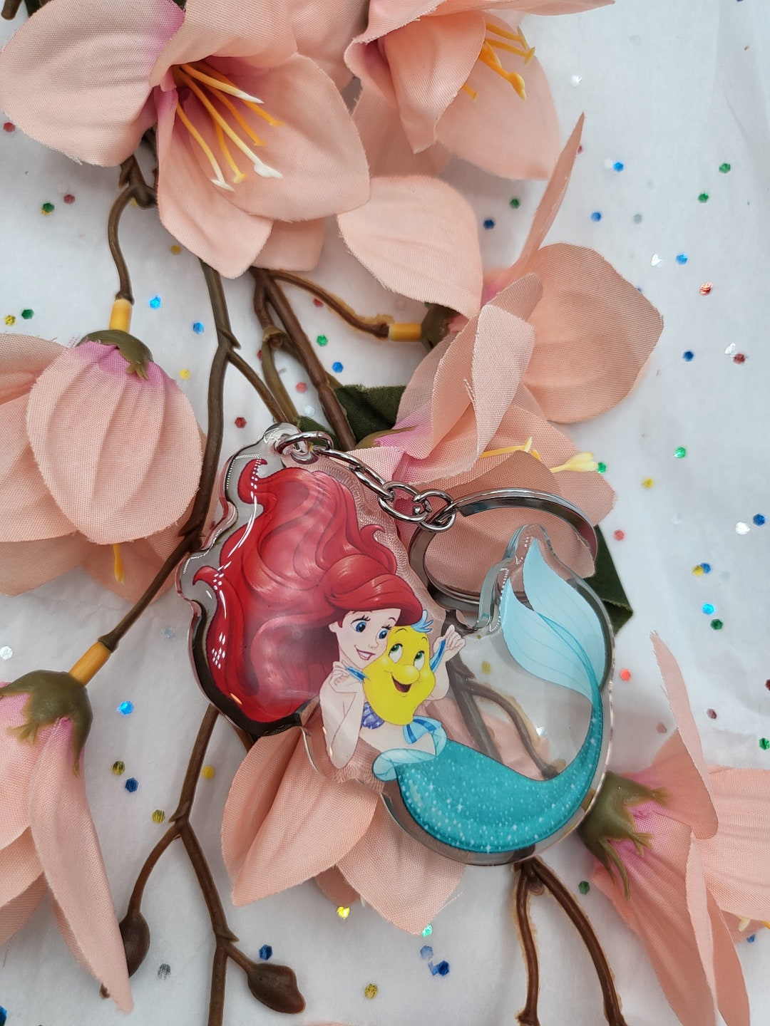Ariel Epoxy Keychain / Disney the Little Mermaid Keychain - Etsy