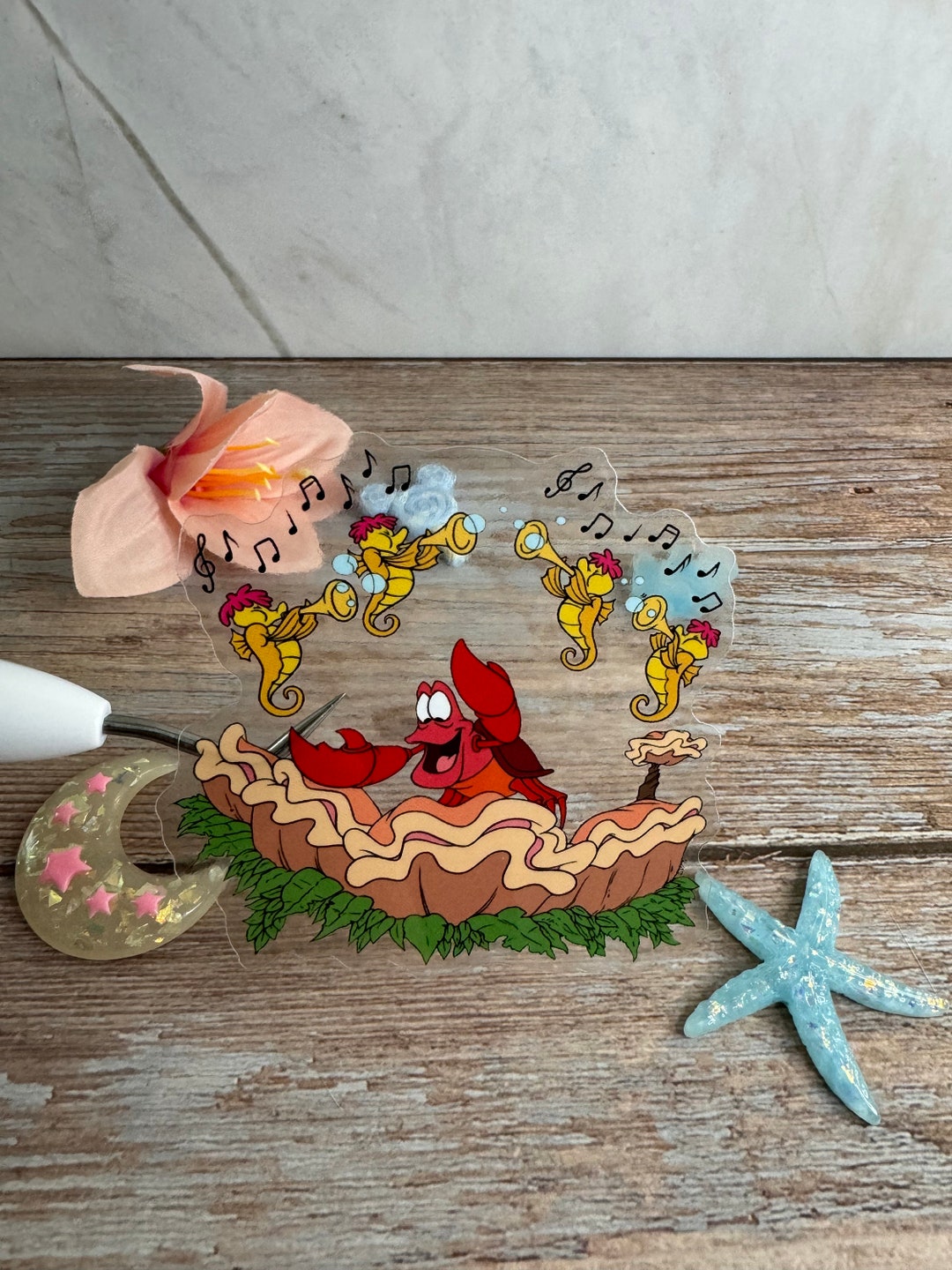 Sebastian Sticker- Little Mermaid Sticker - Etsy