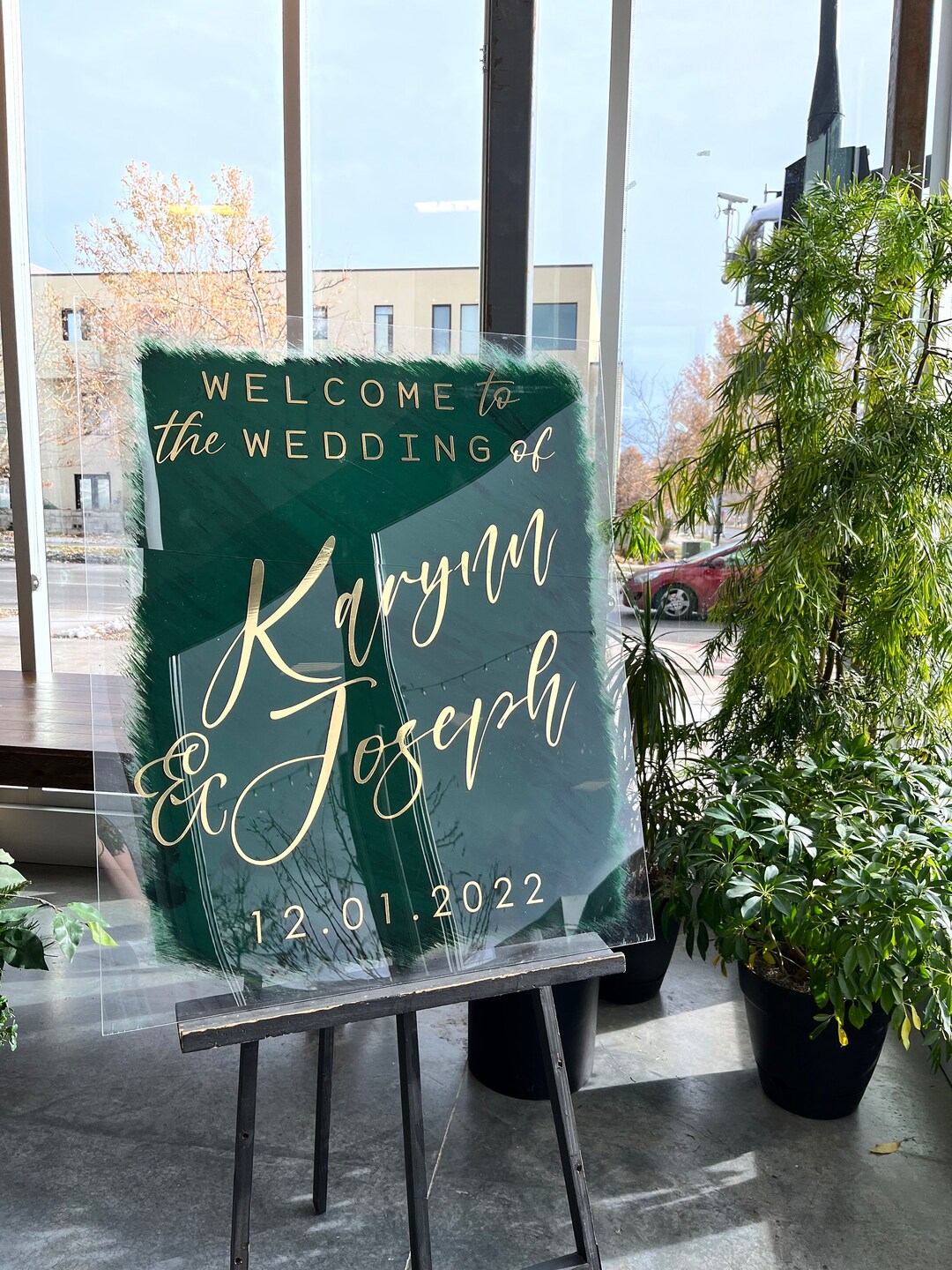 Acrylic Board Wedding Sign - Etsy