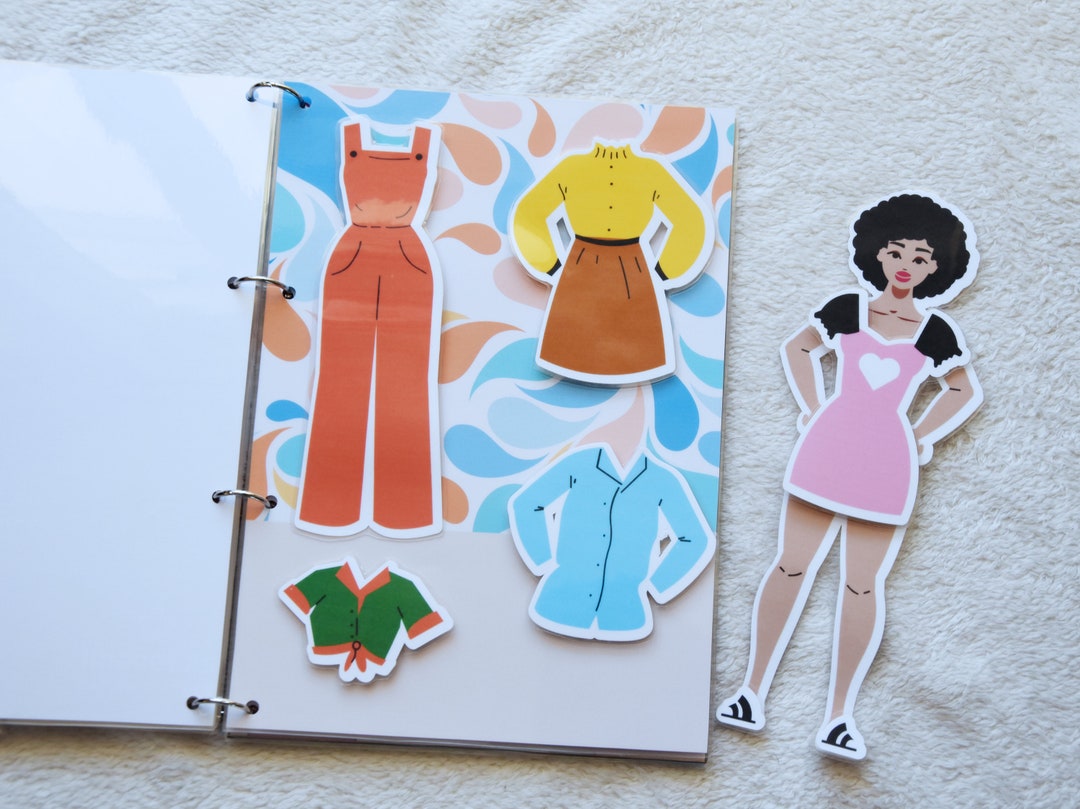 Dressing Girl Doll Book - Etsy