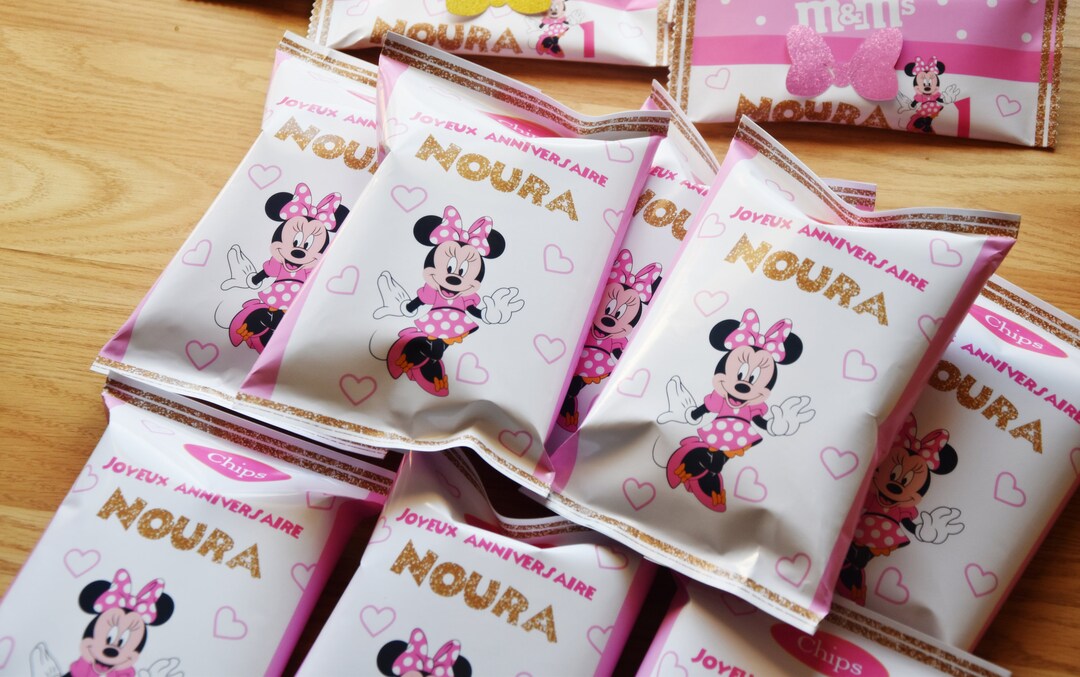 Minnie Mouse Mini Crisps Packet 4 Pack - Etsy
