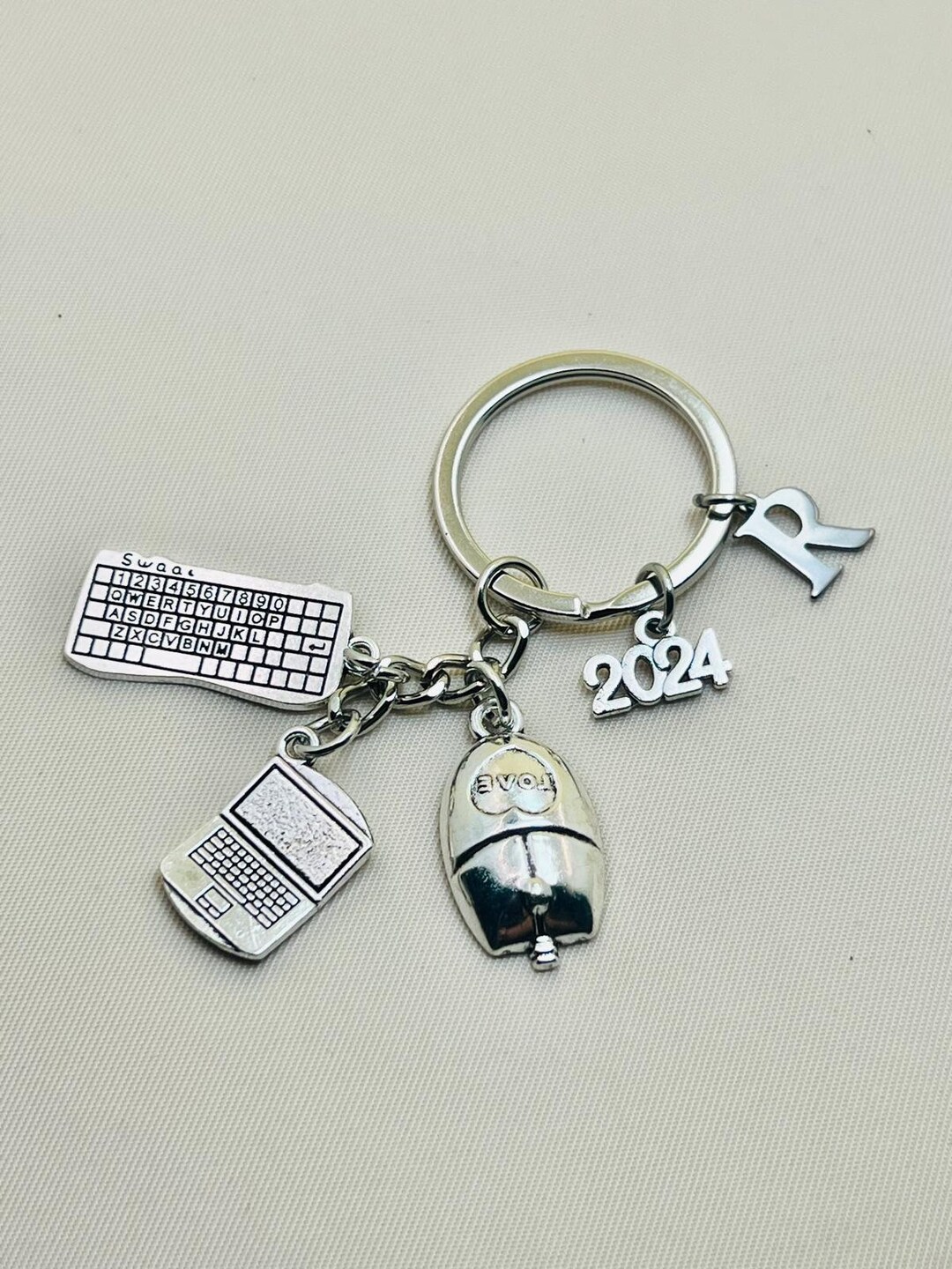 Computer Keychain, Student Gift, Keyboard Keychain, Gift for Kids ...