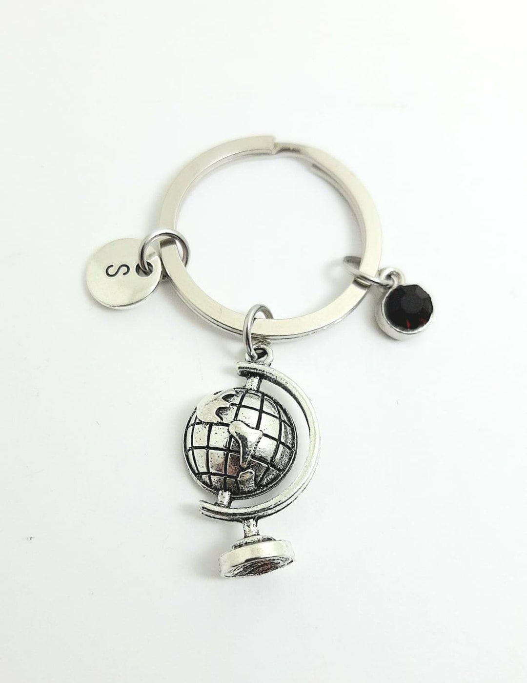 World Map Keychain, World Gift, Geography Keychain, Geography Teacher ...